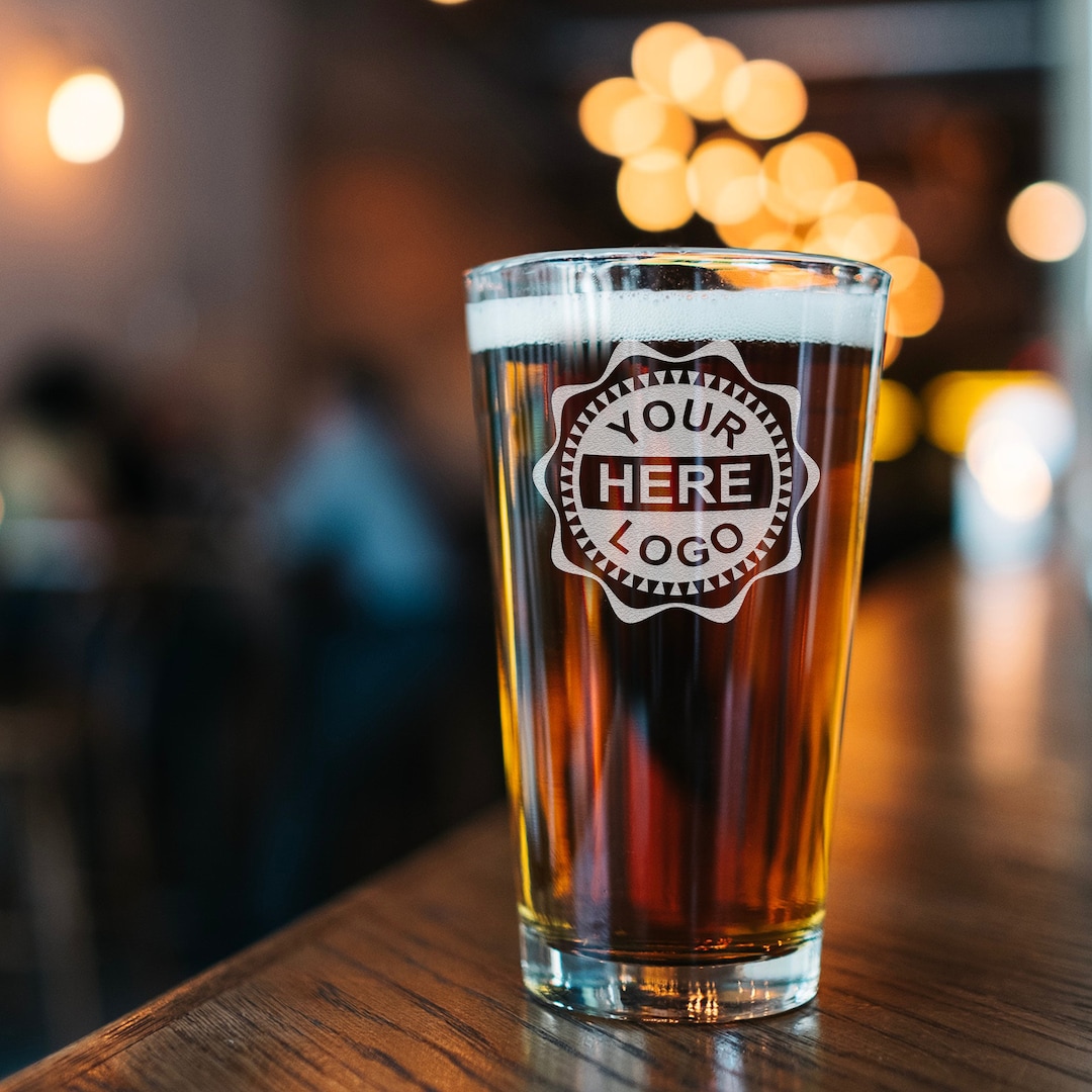 Custom Logo Beer Pint Glasses