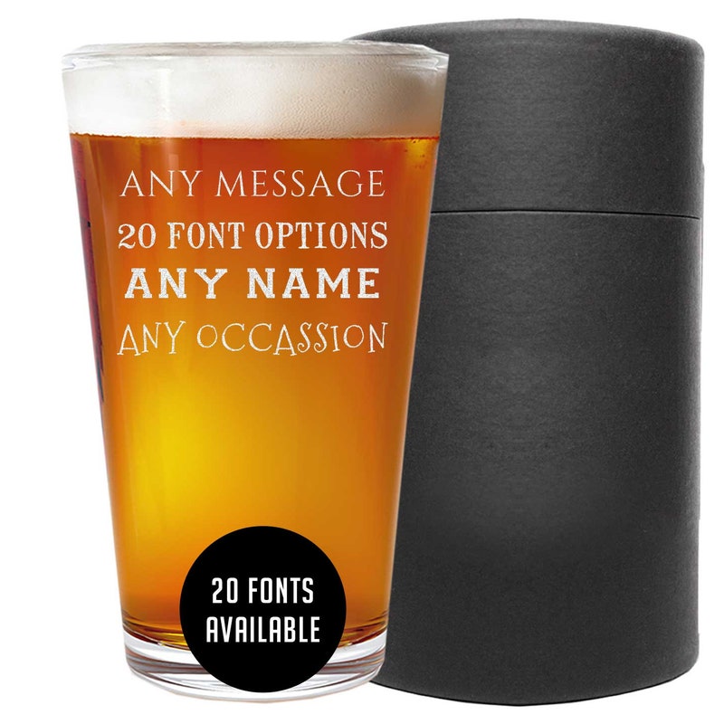 Custom Beer Glasses - Etsy