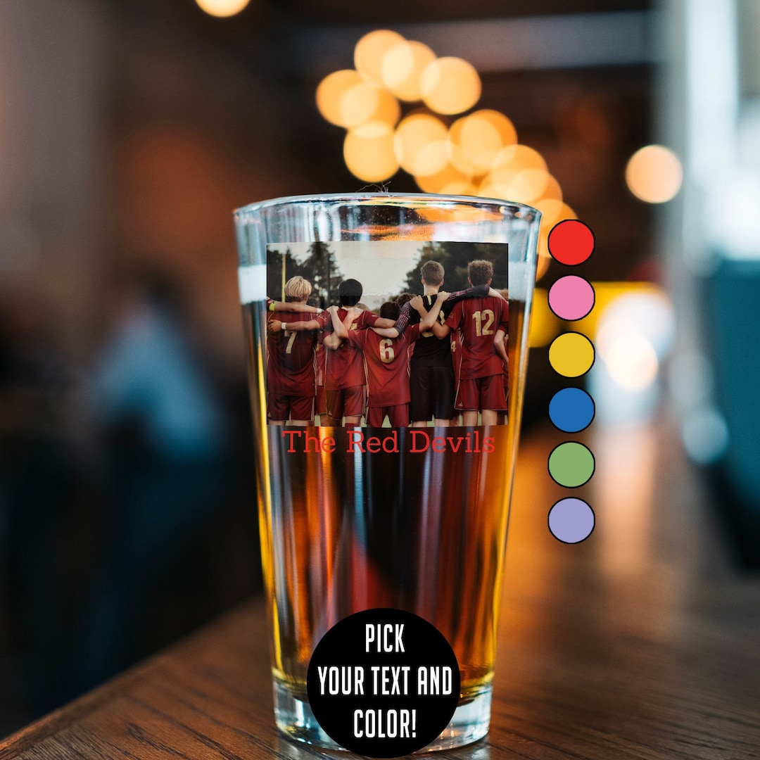 Personalized Printed Pint Photo Glass Custom Beer Glass - Etsy