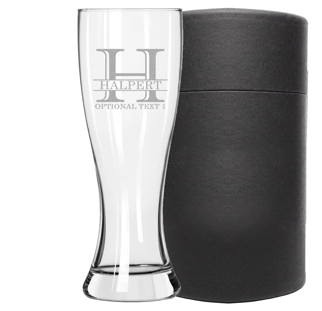 Personalized Etched 23oz Pilsner Glass | Custom Beer Glass / Engraved ...