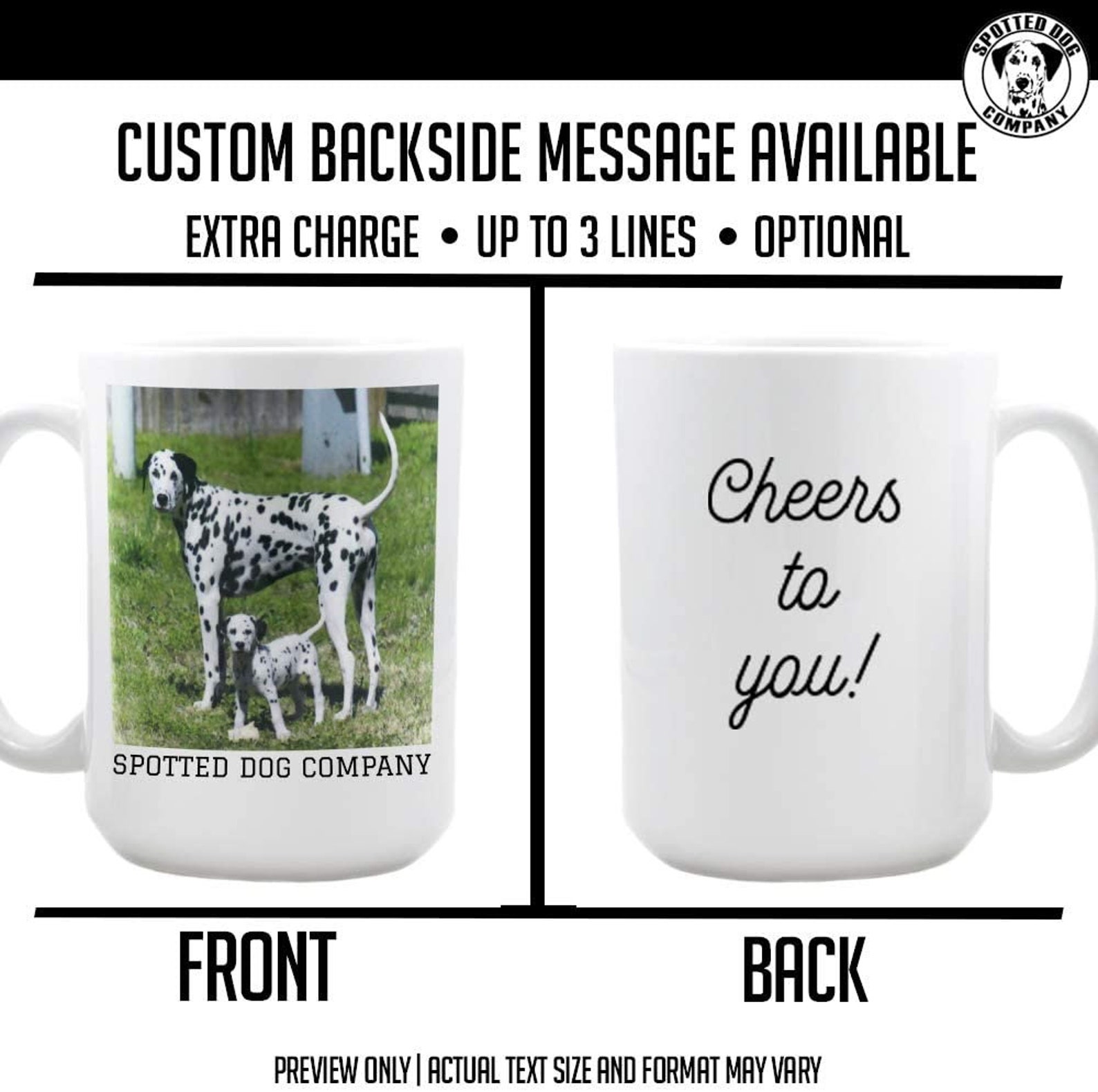 Personalized Coffee Mug With Your Custom Photo, Logo, or Design | 15 Oz ...