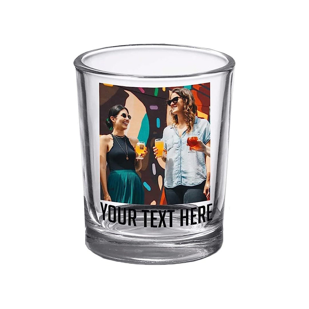 Personalized Printed Photo 2.5oz Shot Glass 1pk Anniversaries, Party ...