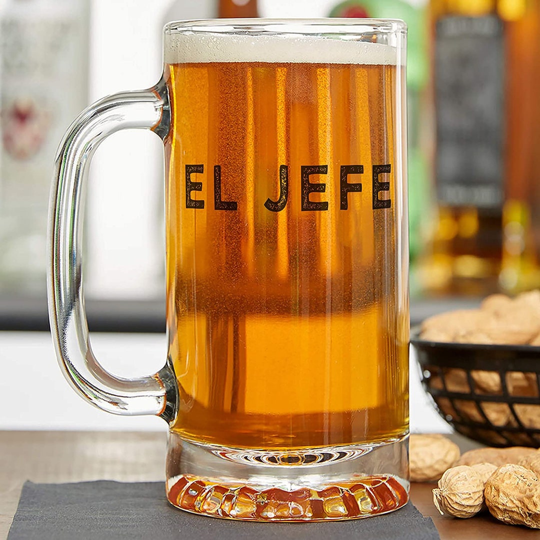 Printed 16oz Beer Mug El Jefe Grit - Etsy