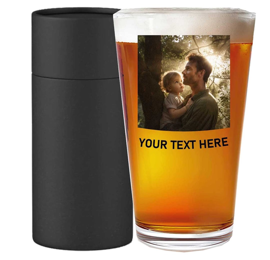 Personalized Printed Pint Photo Glass , Custom Beer Glass, Gifts for ...
