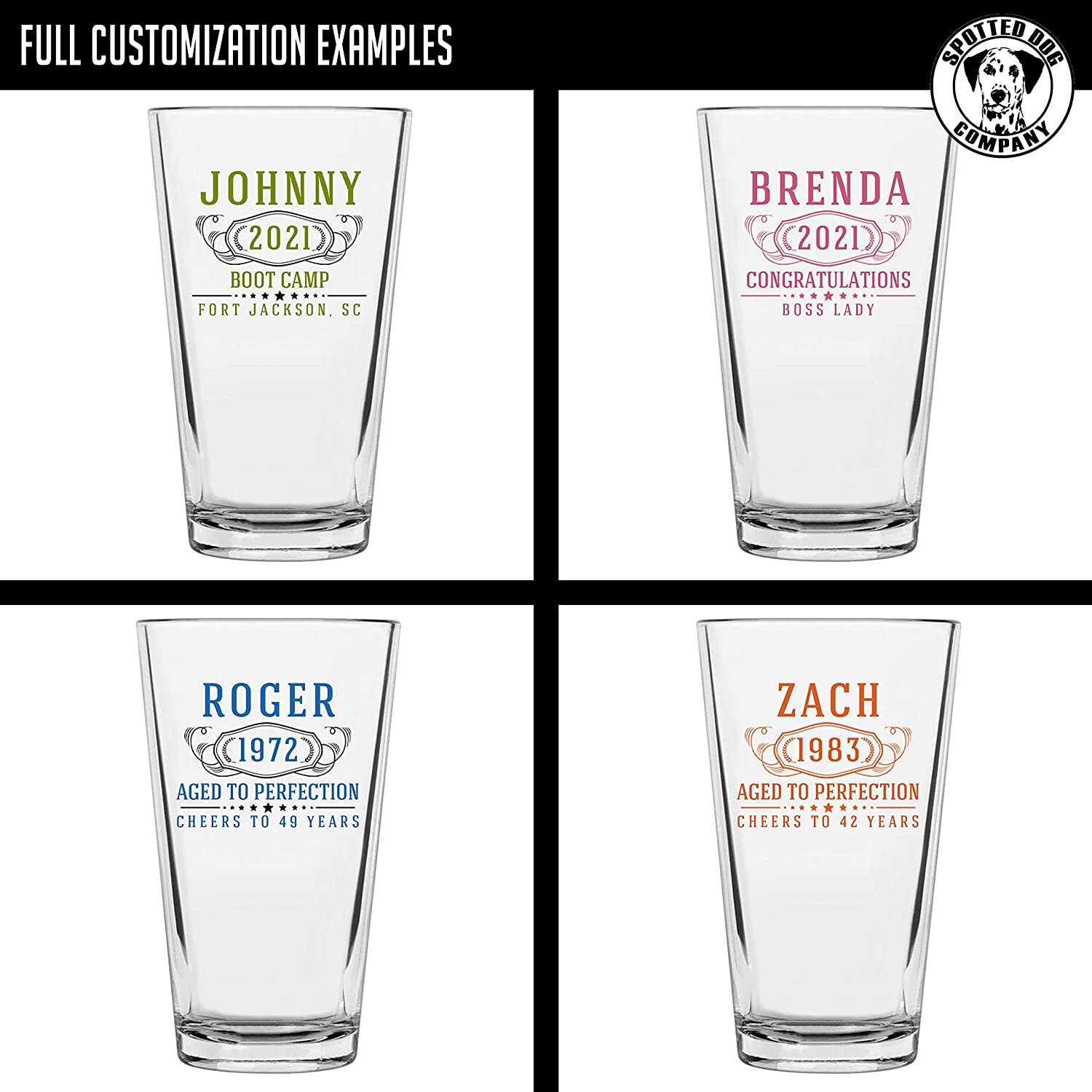Personalized Printed Pint Glass Custom Beer Glass Gifts for - Etsy