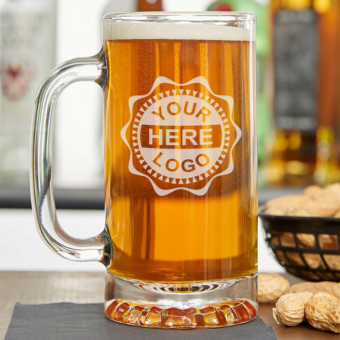 Personalized Your Logo Here or Custom Designs | Custom Etched 16oz ...