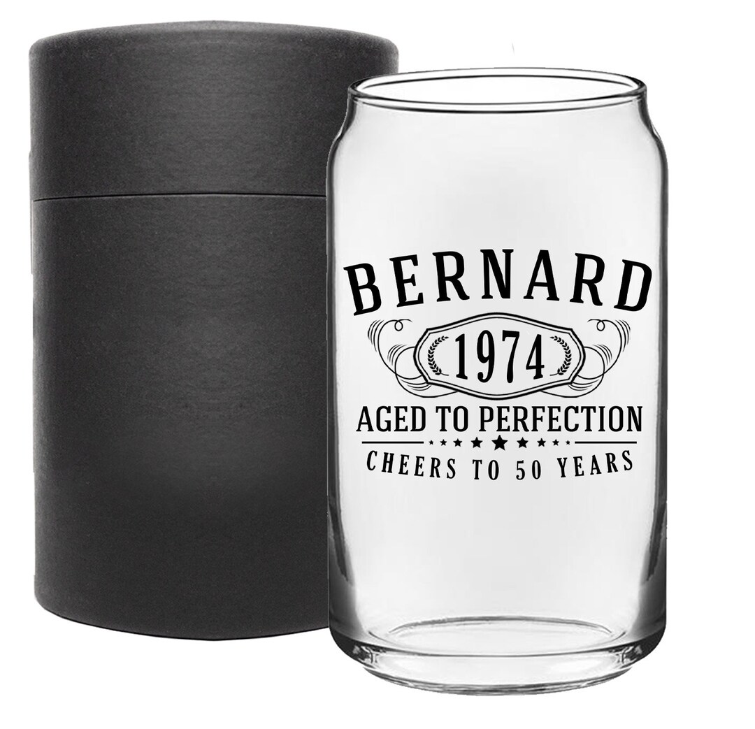 Personalized Printed Beer Can Glass 16oz Pick Your Color, Custom Beer ...