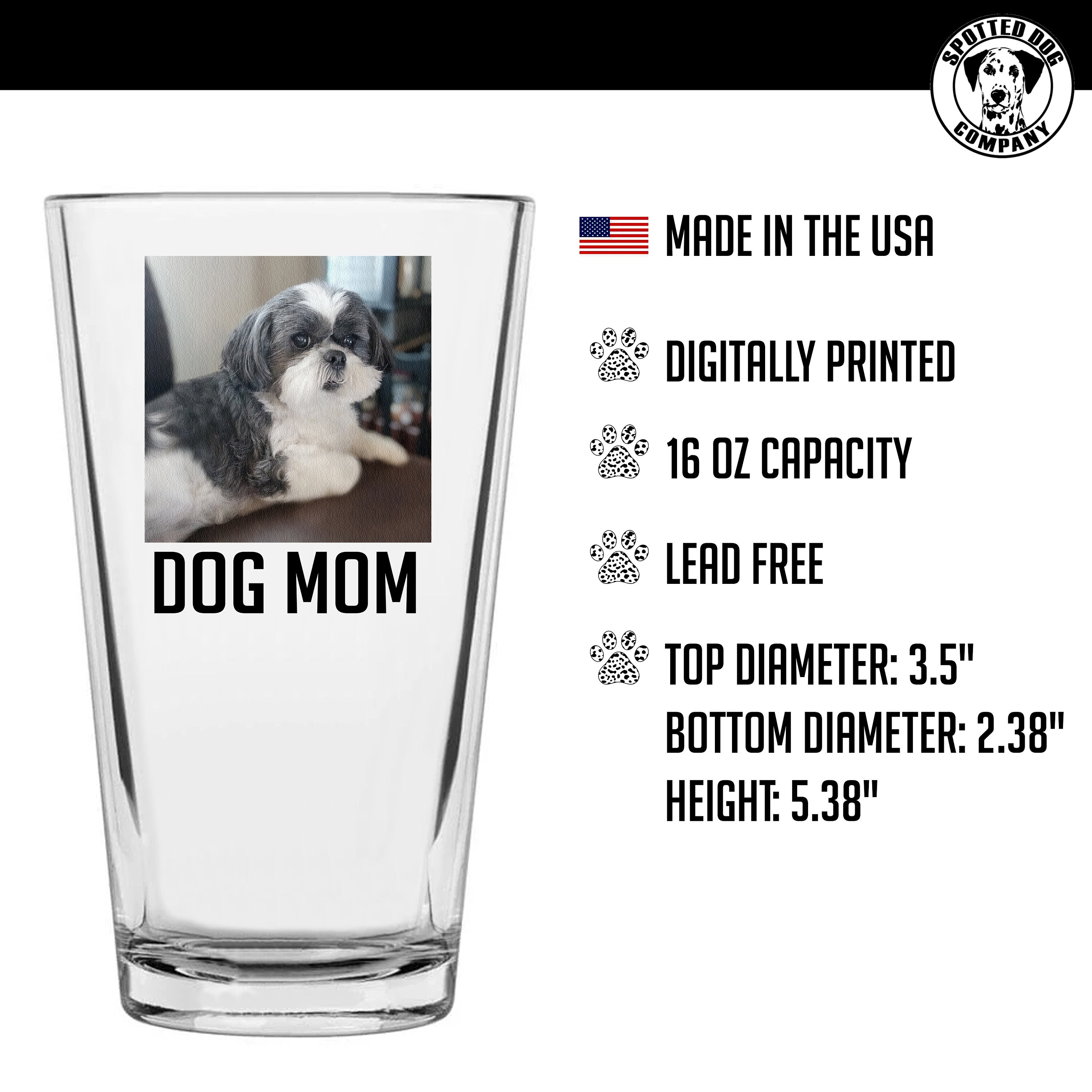 Personalized Printed Pint Photo Glass , Custom Beer Glass, Gifts for ...