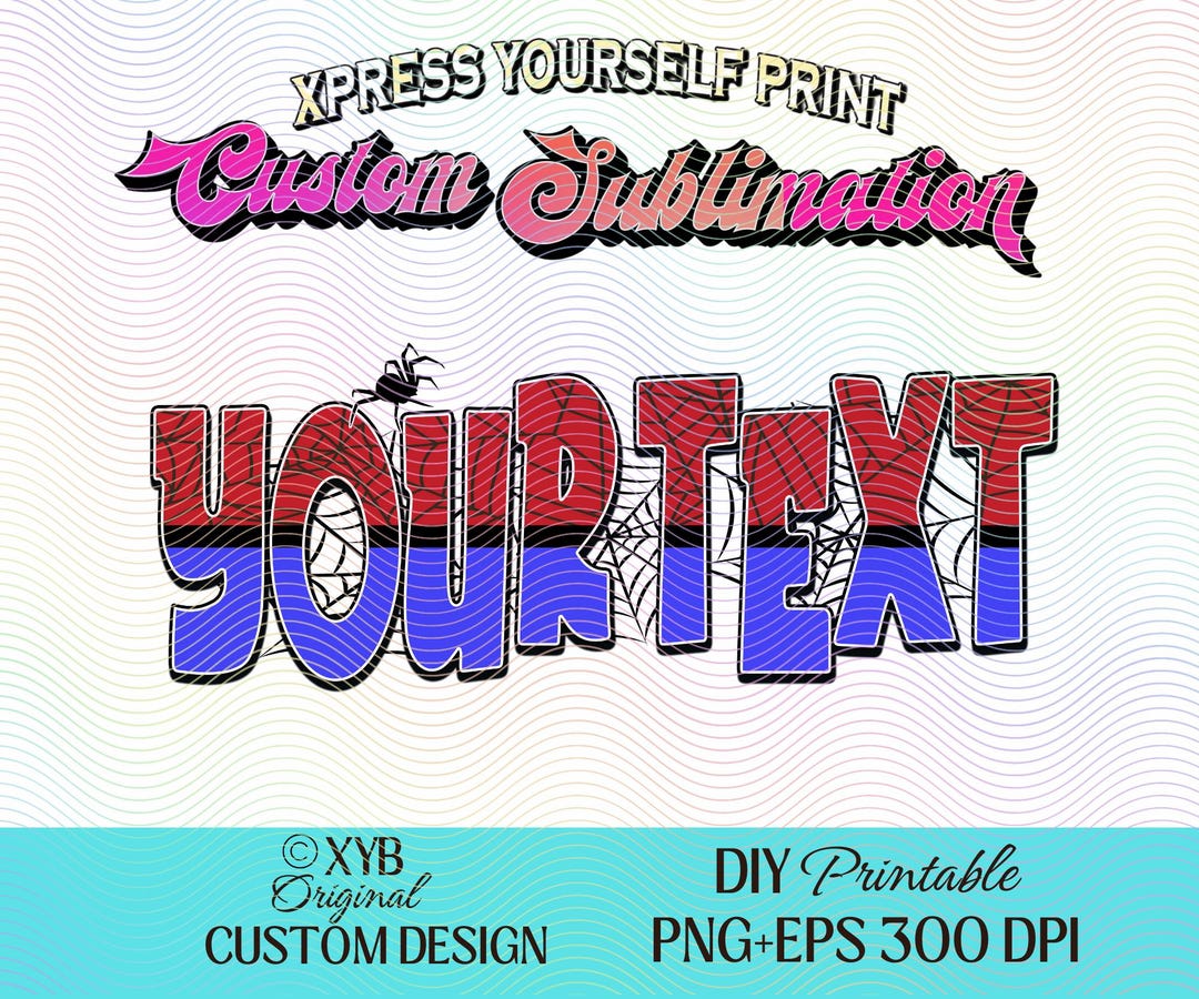 Spider Web Text PNG, Superhero Font Name Design, Custom Comic Book ...