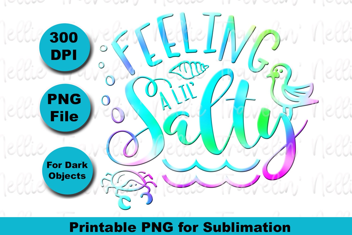 Feeling Salty Png Tie Dye Cruise Ship Beach Vacation | Etsy