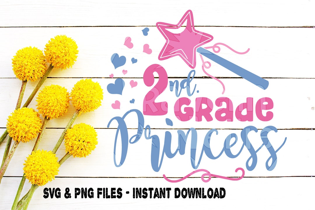 Back to School Svg 2nd Grade Princess First Day of School - Etsy