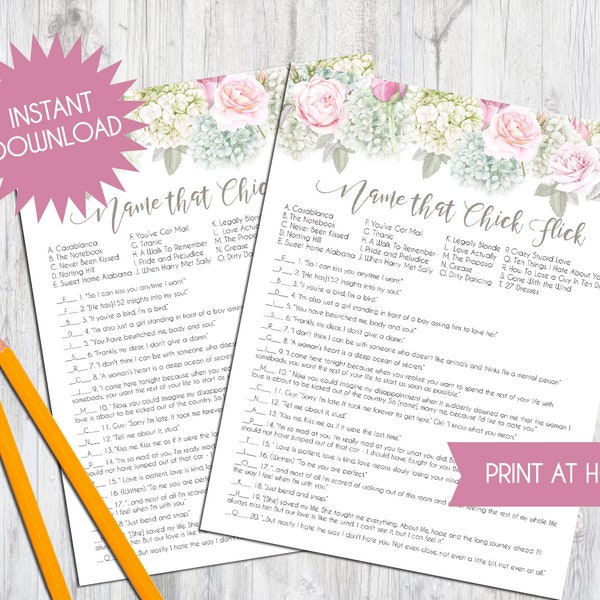 Chick Flick - Etsy