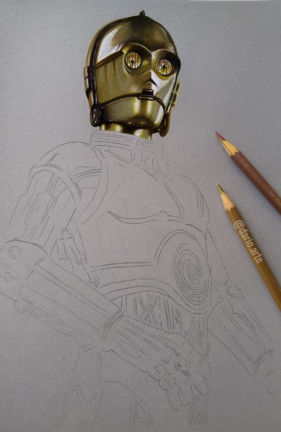 C3po Drawing