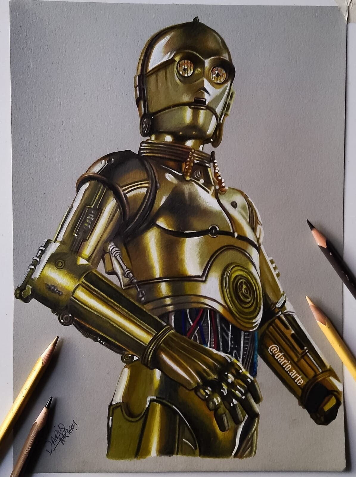 C3po Drawing