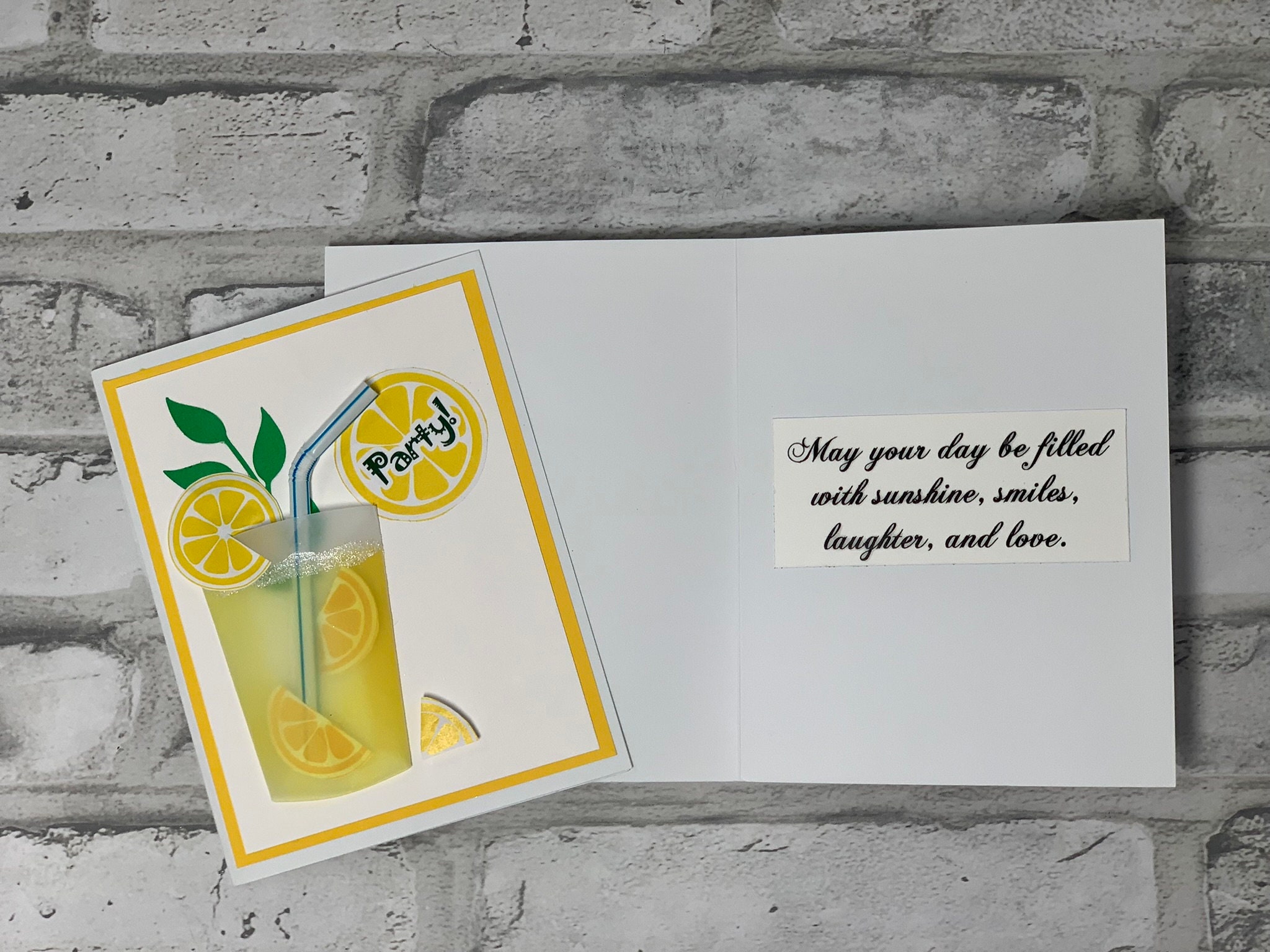 Lemonade Summer Party Invitation Card Set (6) - Etsy