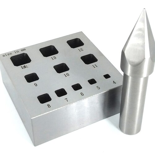 Pear Shape Bezel Forming Block With Punch 17 Degrees 4mm to - Etsy