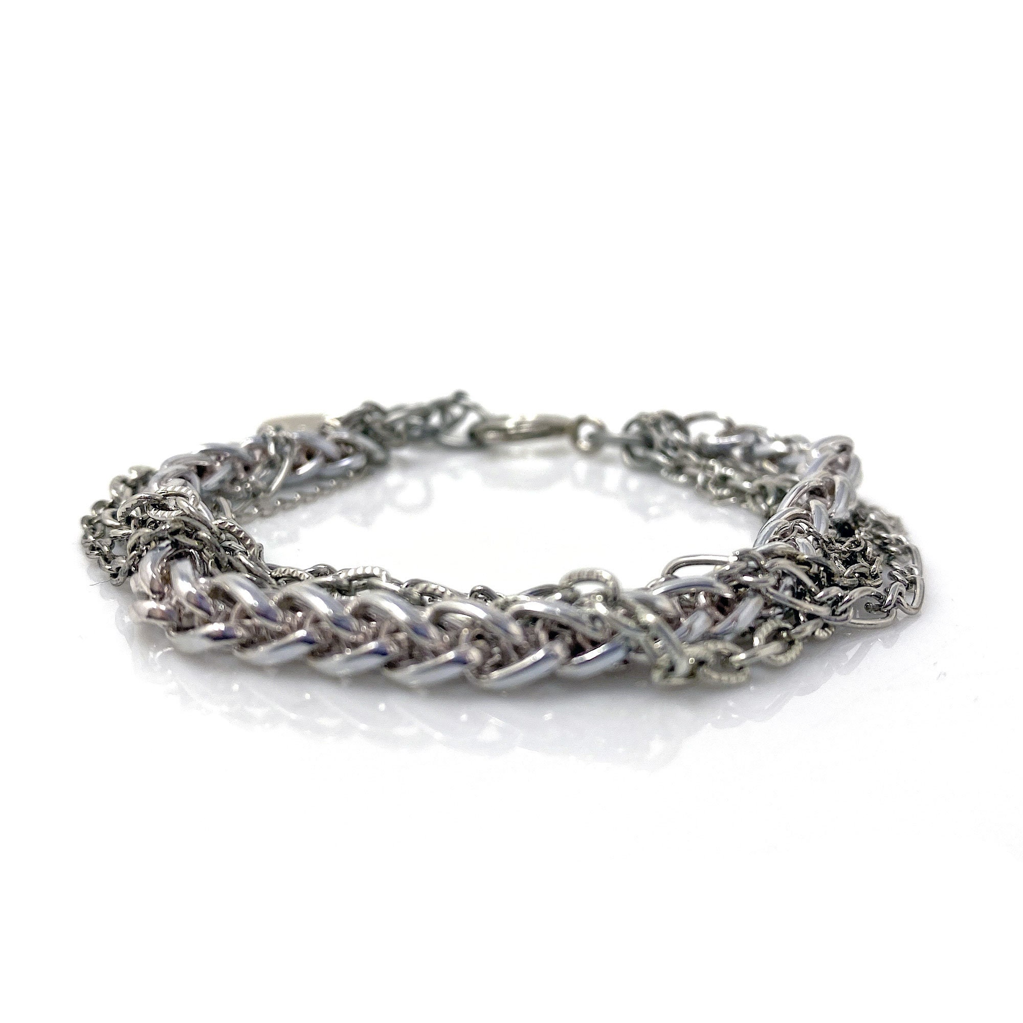 Layered Bracelet Silver • Bracelet Stack Set Silver • Multi Chain ...