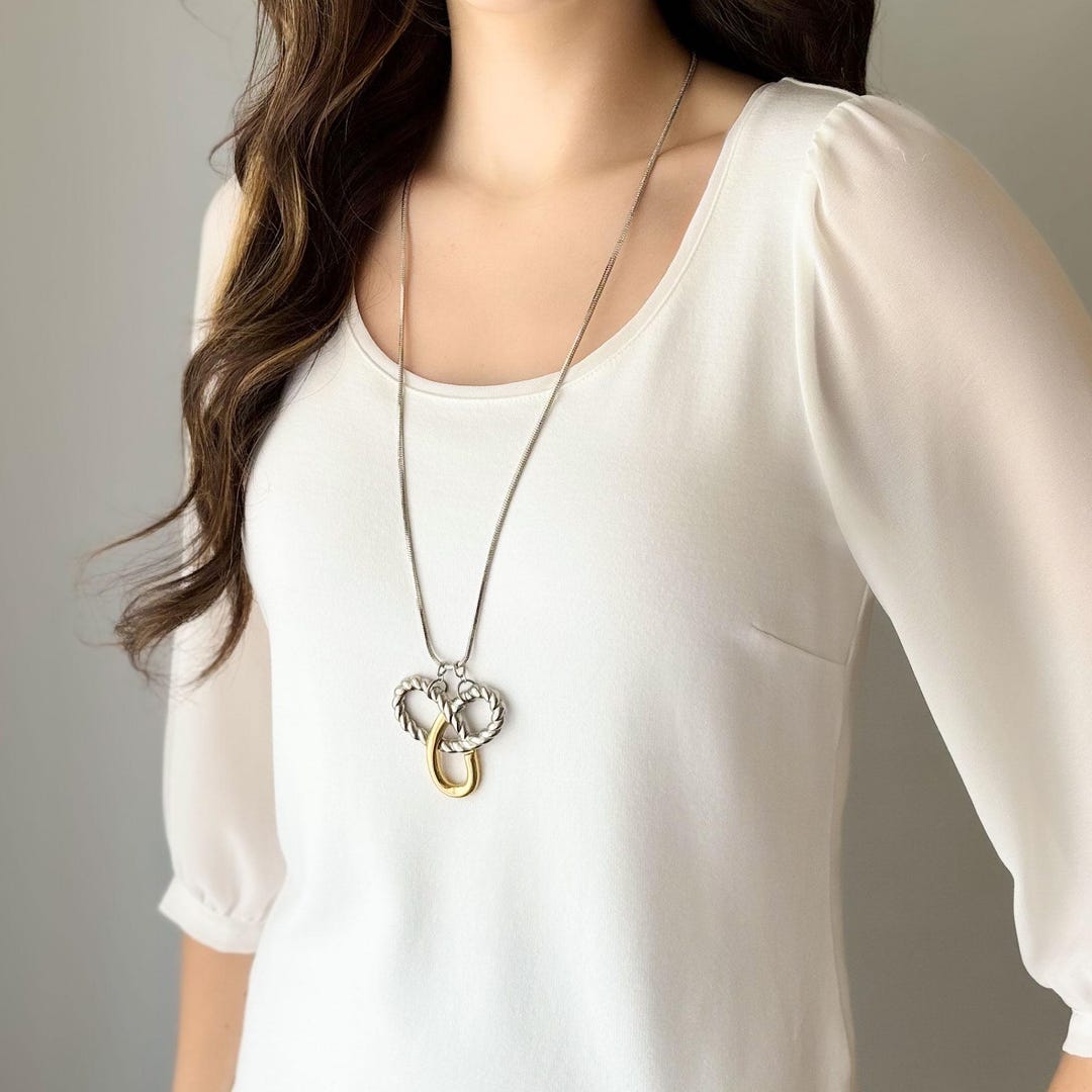 Celtic Trinity Knot Pendant, Triquetra Infinity Necklace, Silver and ...