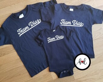 Family Last Name Shirts - Etsy