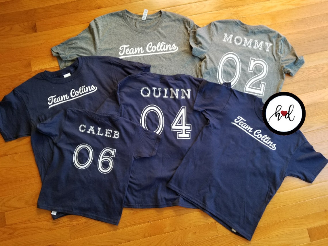 Family name t-shirt family name t-shirts family t-shirt | Etsy