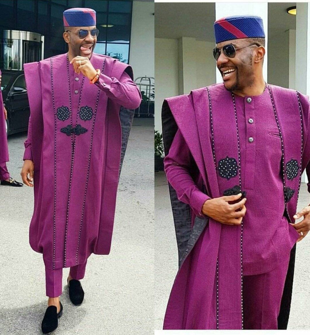 3 Pcs Agbada for Men, Men's Agbada, African Agbada, Agbada, Men's ...