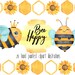 Watercolor Bee Clipart Bumblebee Clipart Birthday Bee Kids - Etsy
