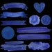 Navy Watercolor Splashes Clipart Navy Blue Watercolor Shapes - Etsy