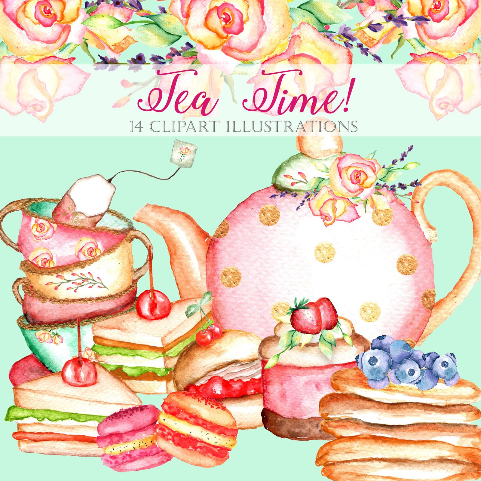 High Tea Clip Art