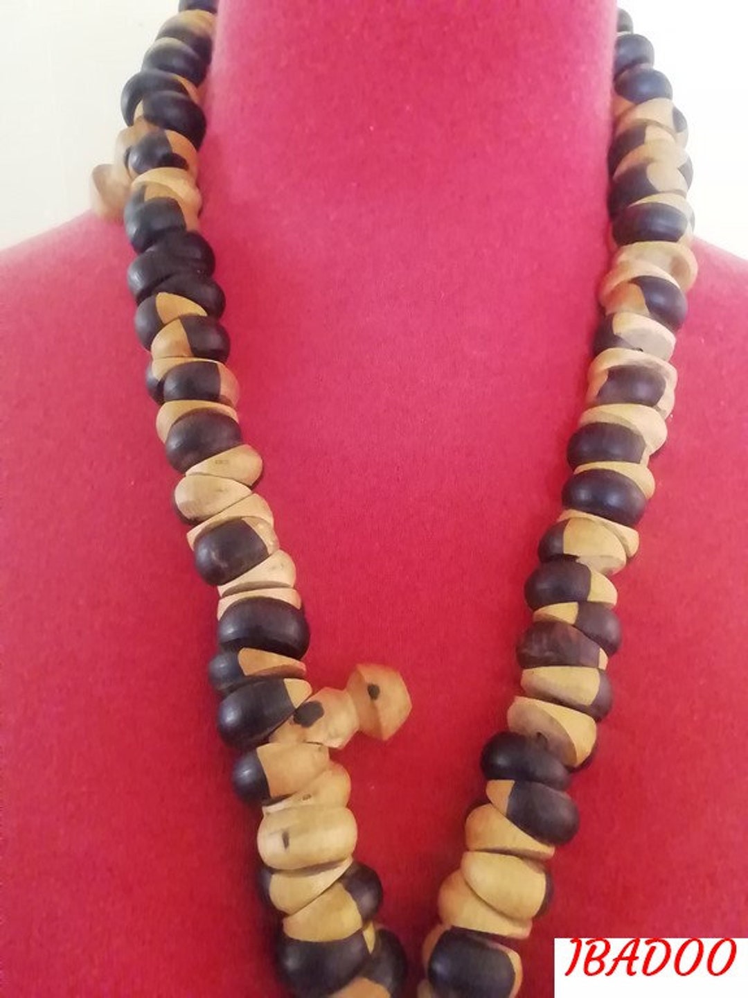 Handmade Ebony Tasbih Necklace, Baye Fall Jewerely - Etsy