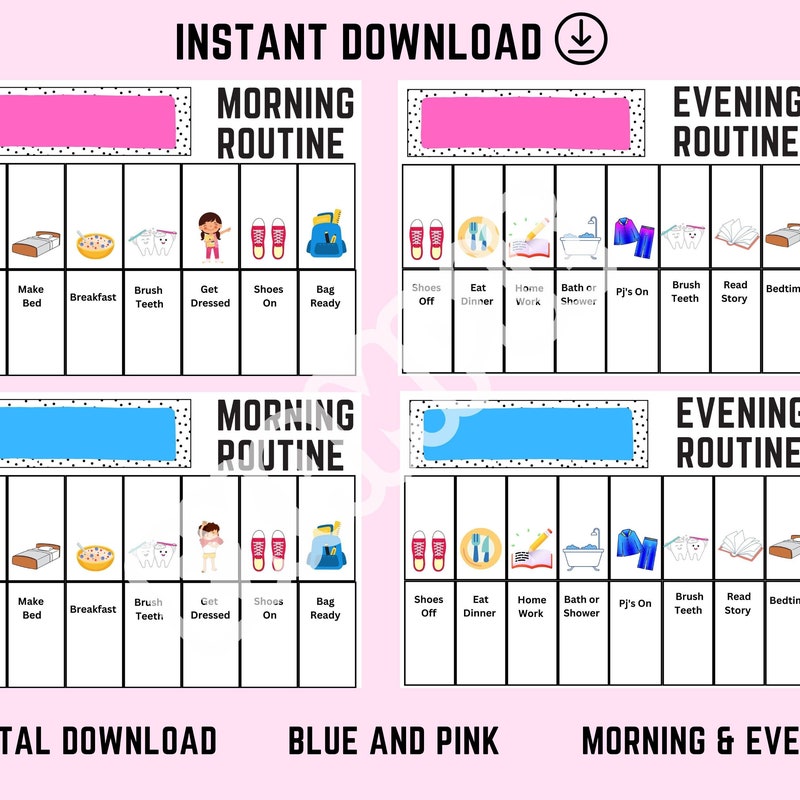 Routine Chart - Etsy