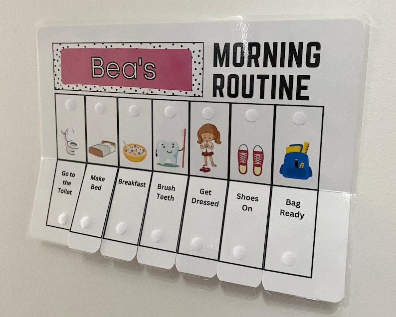 Personalised Visual Routine Chart Morning /evening SEN/ASD - Etsy