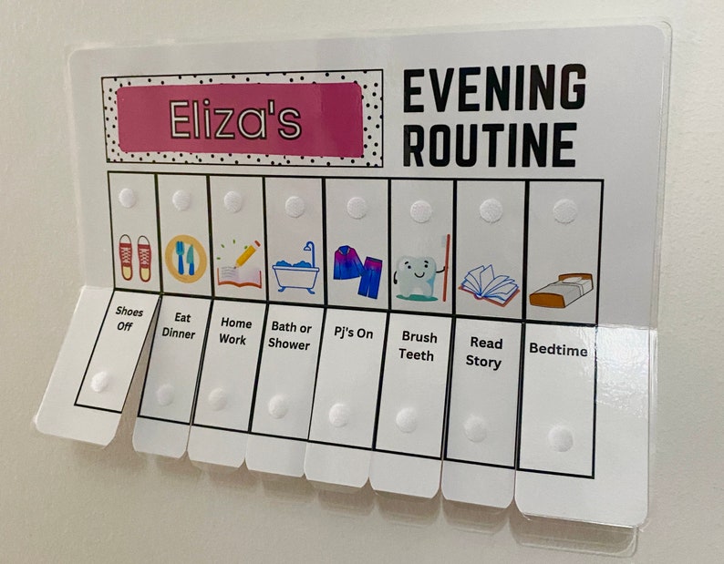 Personalised Visual Routine Chart Morning /evening SEN/ASD - Etsy UK