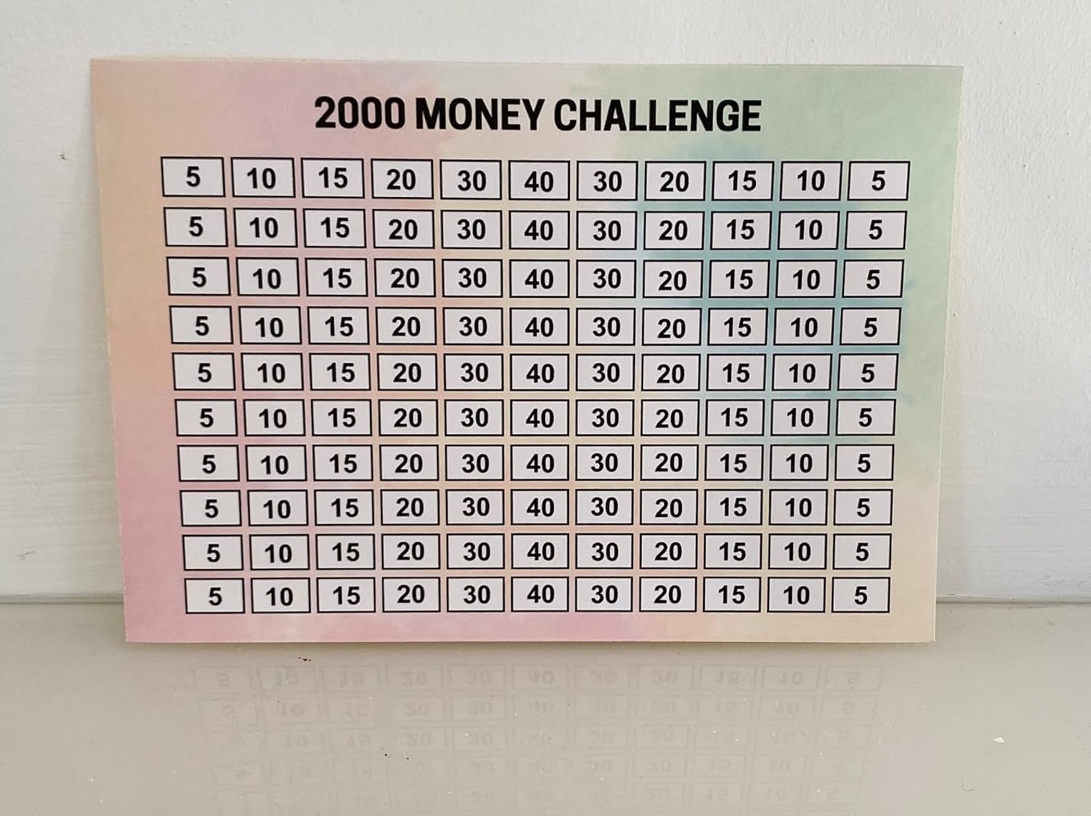 2000,4000,5000!!! MONEY TIN TRACKER Sticker- Money Envelope Challenge ...