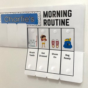Personalised Visual Routine Chart Morning /evening SEN/ASD Learning ...