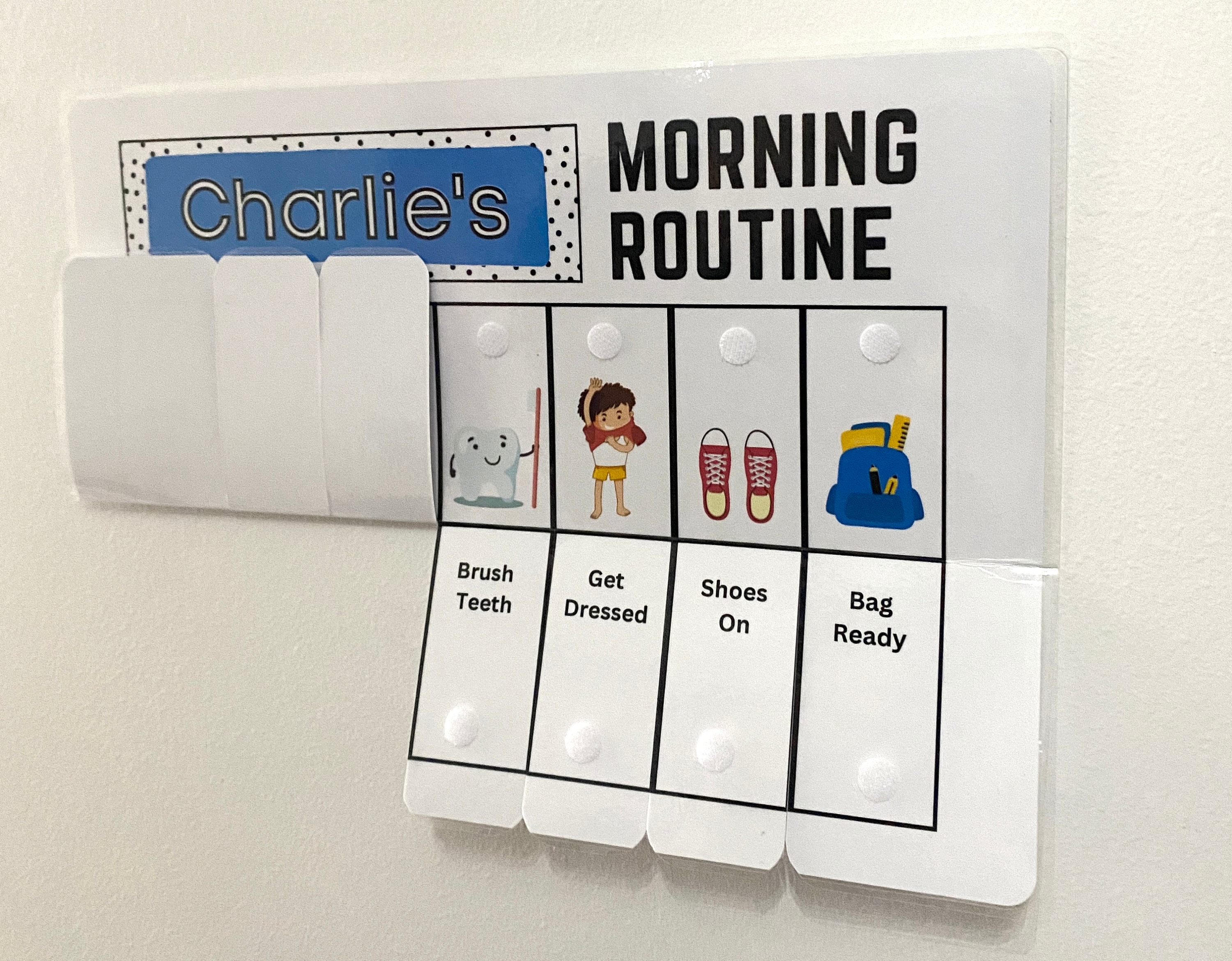 Personalised Visual Routine Chart Morning /evening SEN/ASD Learning ...