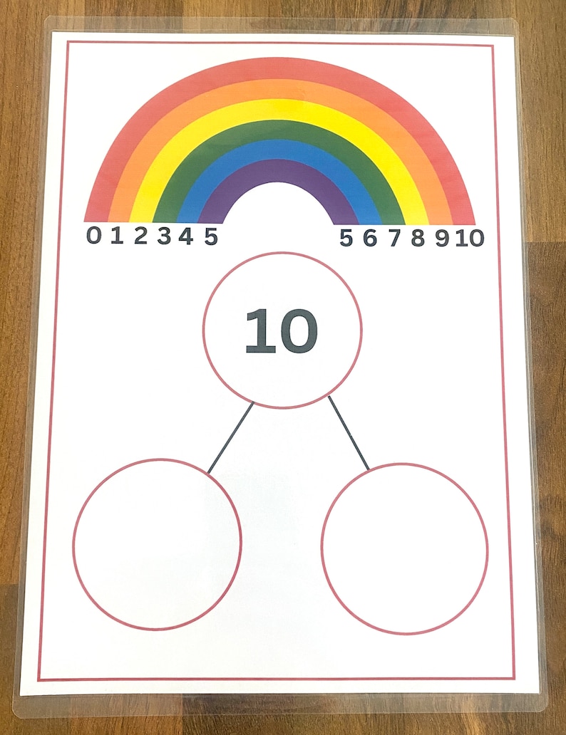 KS1 Rainbow Number Bonds Pre School Reception Learning. 2 - Etsy