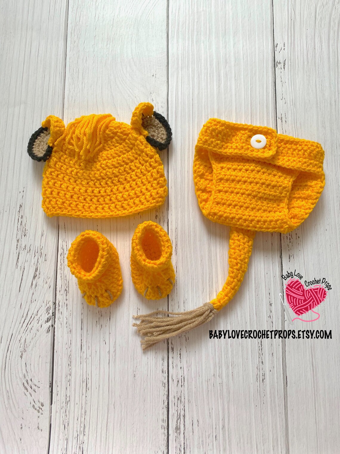 Disney Simba Lion King Inspired Infant Newborn Baby Outfit Beanie Hat ...