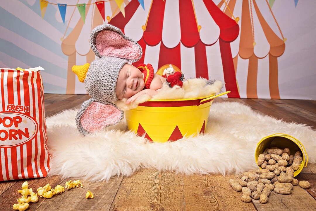 Dumbo Flying Elephant Trunk Disney Infant Newborn Baby Outfit Beanie ...