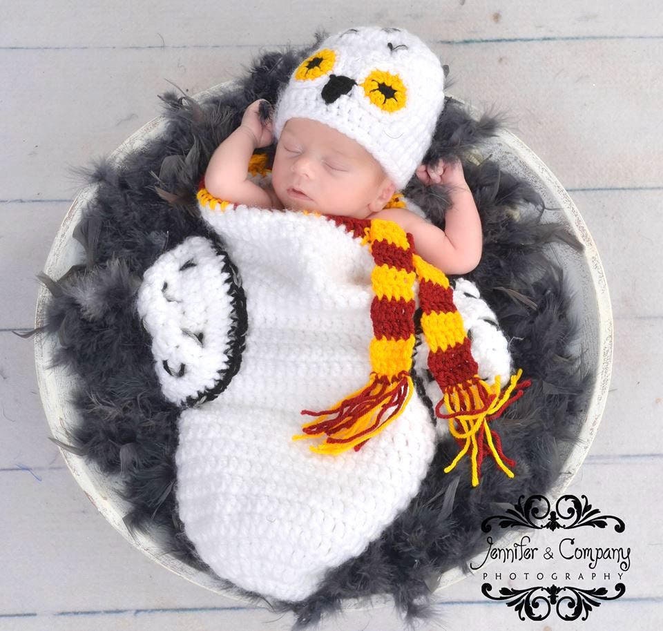 Hedwig Harry Potter Owl Gryffindor Inspired Infant Newborn - Etsy