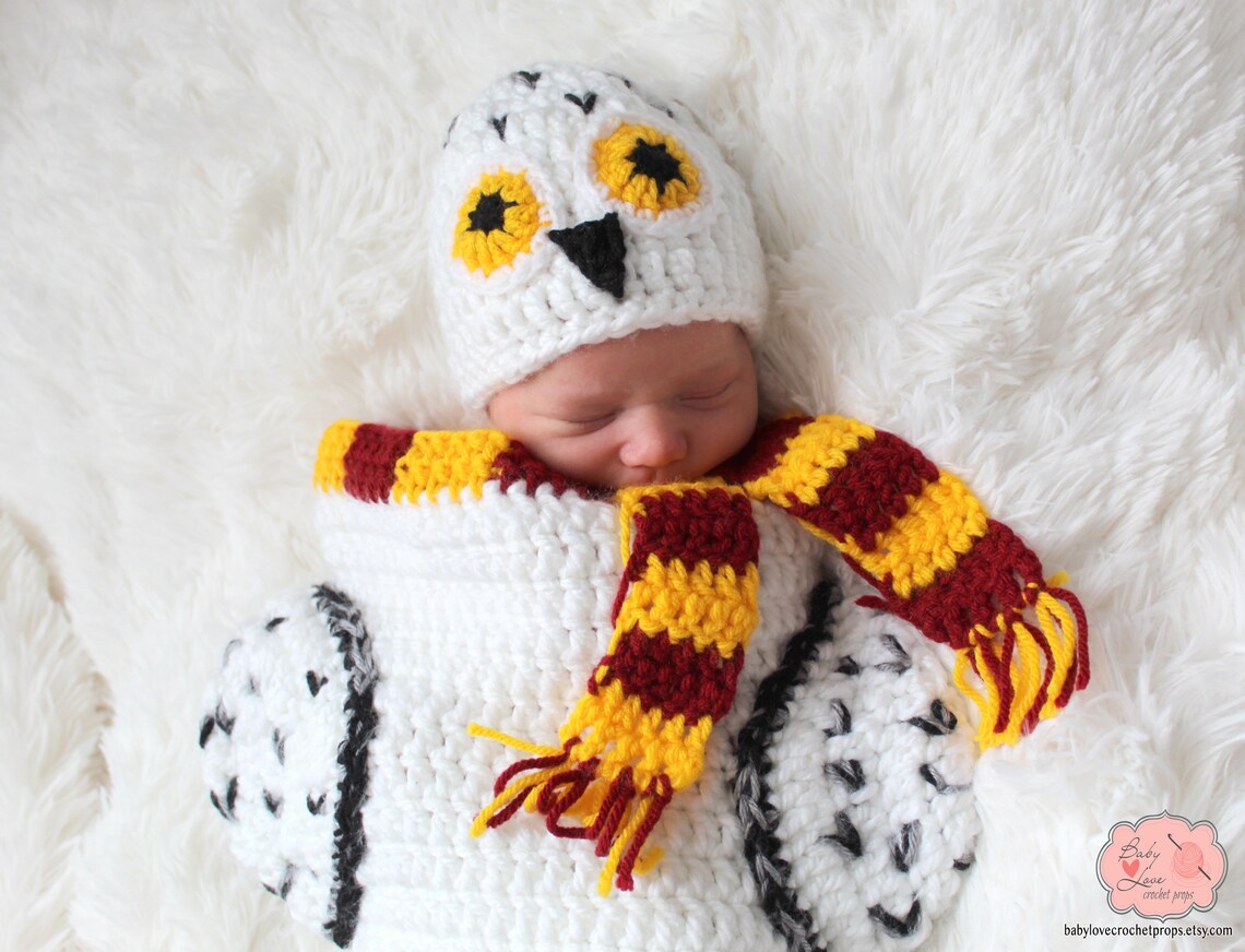 Hedwig Harry Potter Owl Gryffindor Inspired Infant Newborn - Etsy