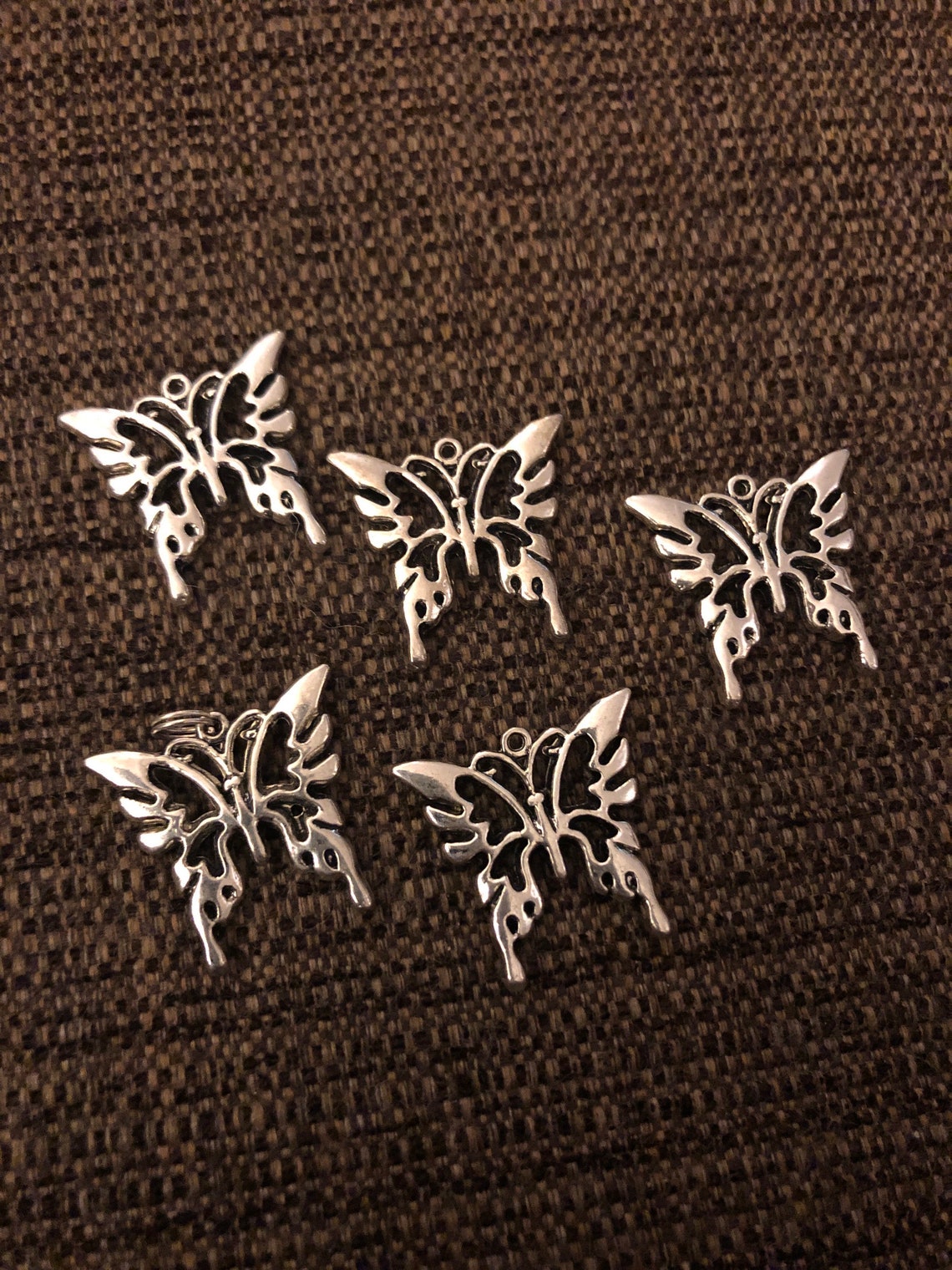 Butterfly Charms set of 5 | Etsy