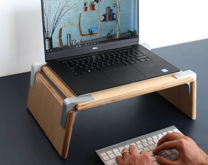 Wood Laptop Stand / Monitor Stand Ply Wood Furniture, Work From Home ...