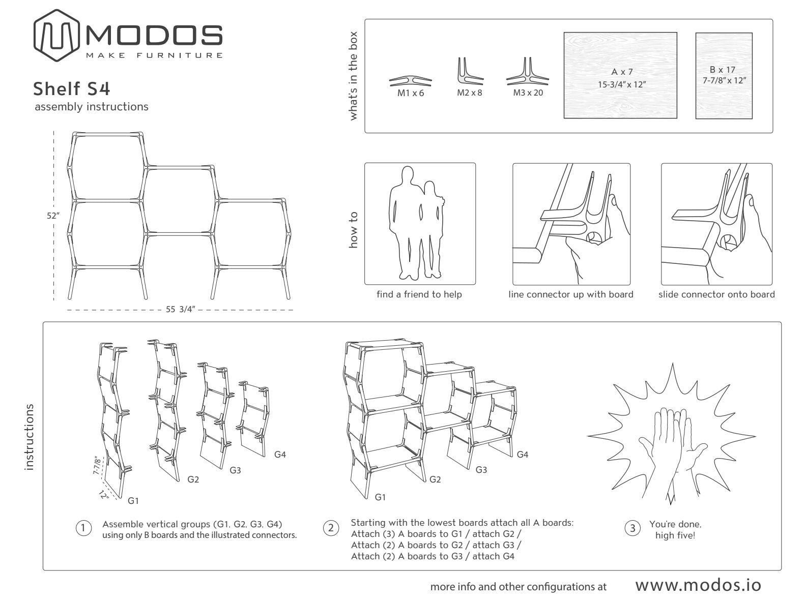 Wooden Hexagon Shelf 4 Cells Modular Ply Wood Furniture - Etsy