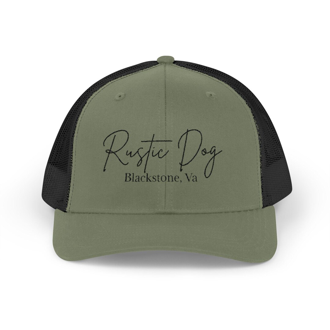 Rustic Dog Logo Snapback Trucker Cap, Outdoor Event Hat, Support Small ...