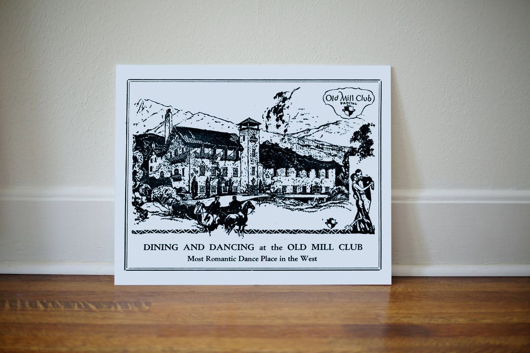 SLC Old Mill Club Ad Print - Etsy