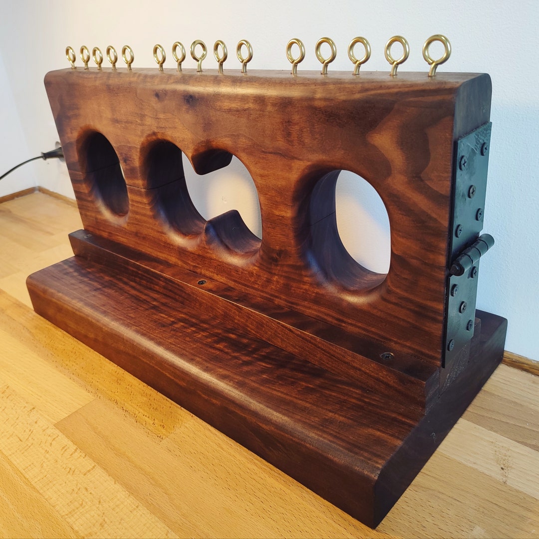 Black Walnut Tickle Stocks With Base & Eyelets for BDSM, Bondage and ...