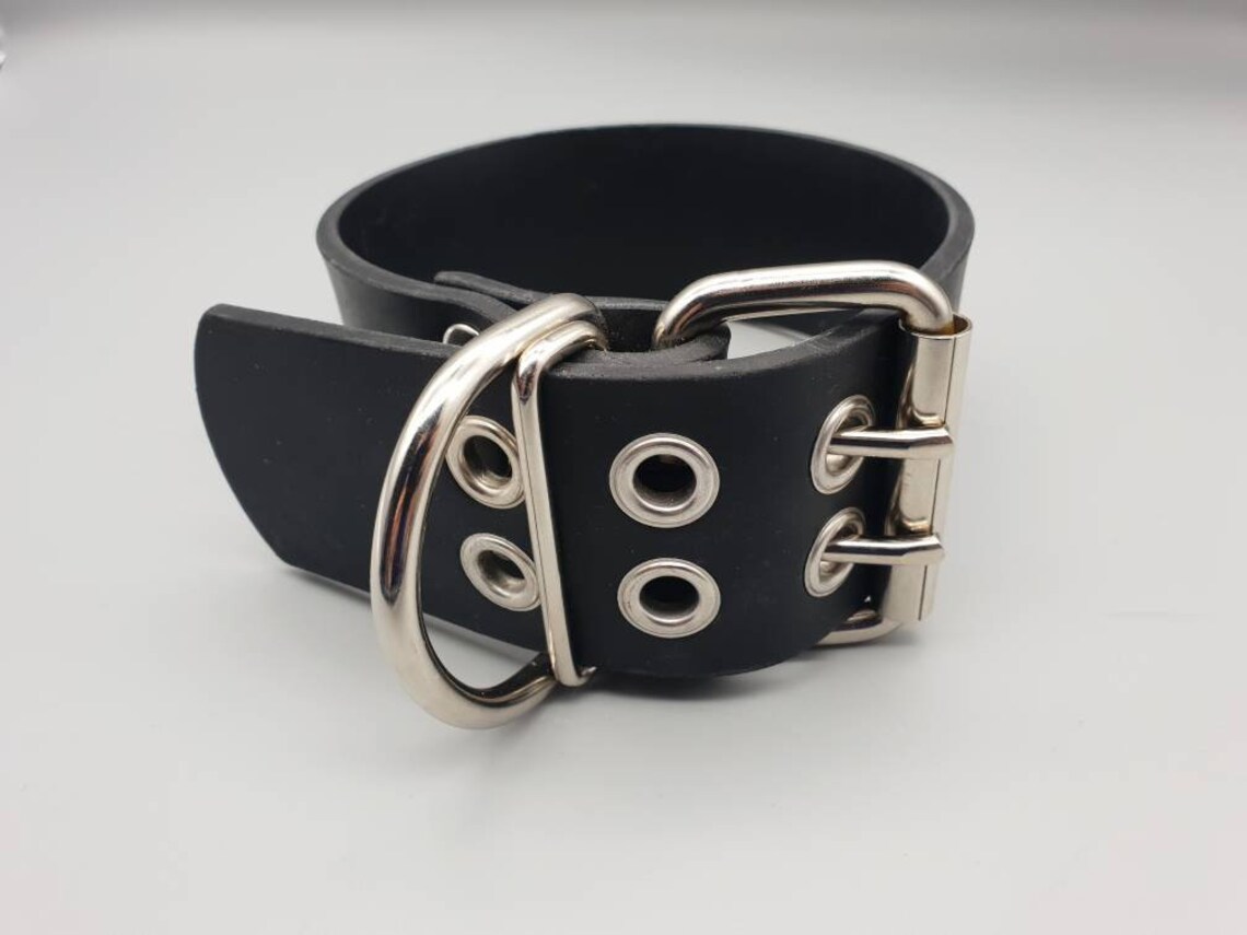 Rubber Collar for Bondage Heavy Duty Rubber BDSM VEGAN | Etsy
