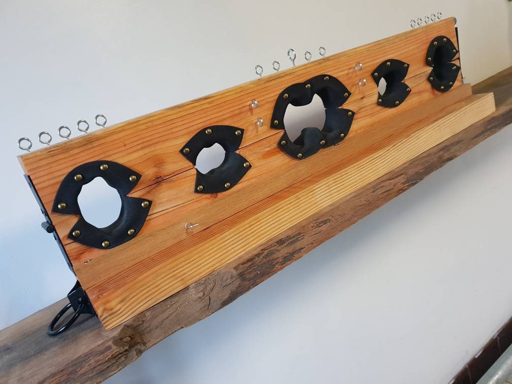 Ultimate Wrist and Ankle Foot Stocks With Base & Eyelets for | Etsy