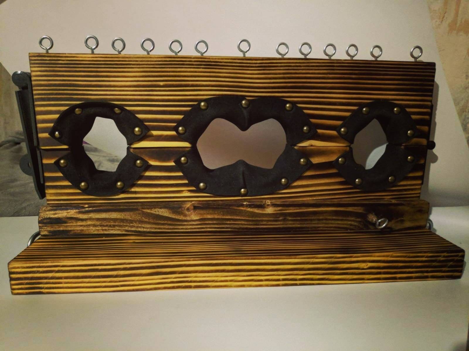 Ankle Foot Stocks With Base & Eyelets for BDSM Bondage and - Etsy