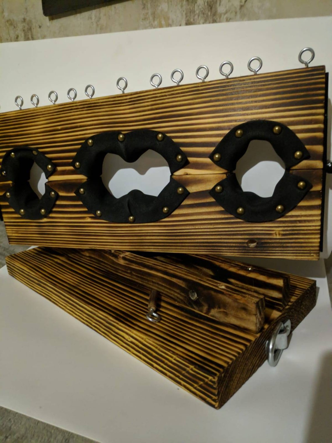 Ankle Foot Stocks With Base & Eyelets for BDSM Bondage and - Etsy UK